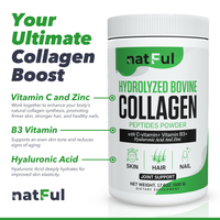 Natful Collagen Peptides Powder – Skin, Hair & Joint Support